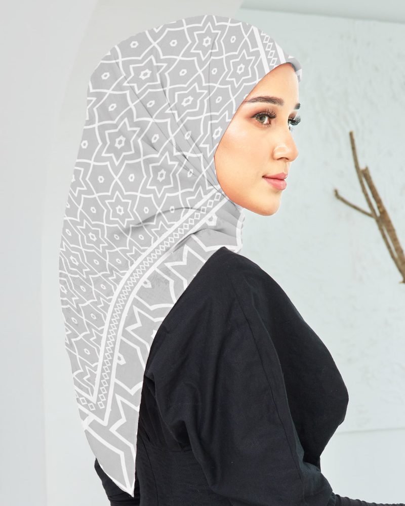 FATIMA Satin Square | Light Grey – My Store